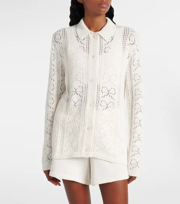The Upside Lavalliere Malia Knitted Cotton Shirt