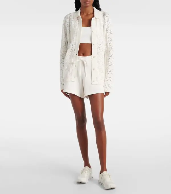 The Upside Lavalliere Malia Knitted Cotton Shirt