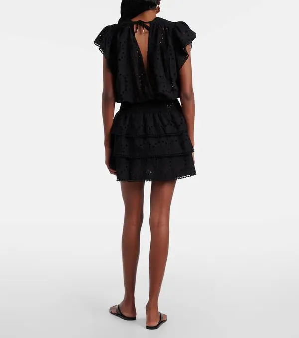 Melissa Odabash Jess Ruffled Mini Dress