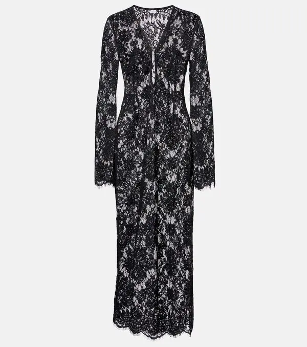 BANANHOT Millie Lace Maxi Dress - Black