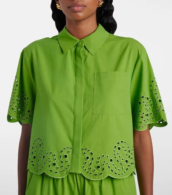Simkhai Keyla Broderie Anglaise Top