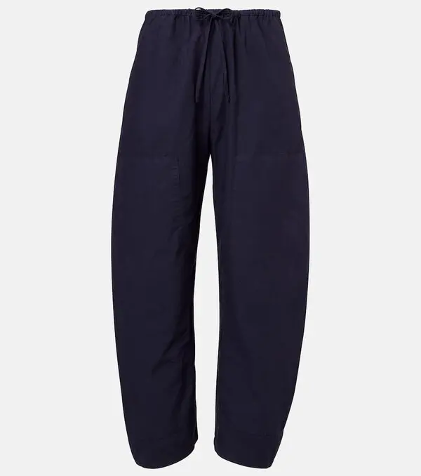 LESET Kyoto Cotton Wide-leg Pants