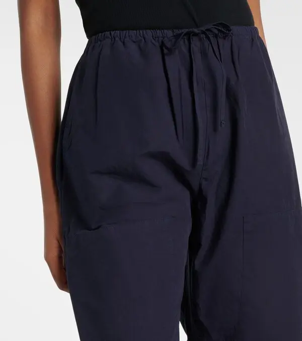 LESET Kyoto Cotton Wide-leg Pants