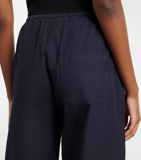 LESET Kyoto Cotton Wide-leg Pants