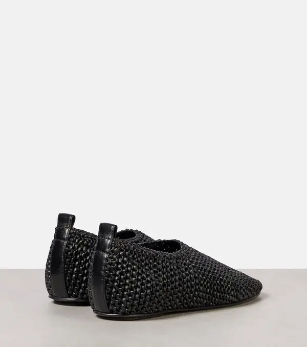 TOTEME Leather Ballerinas