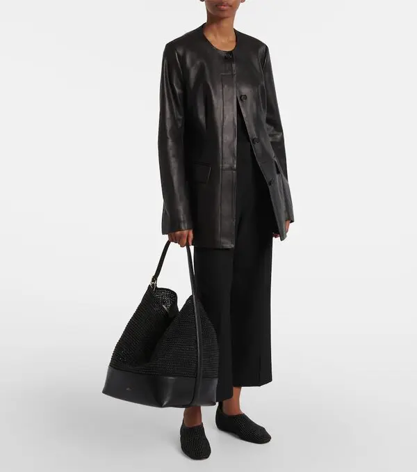 TOTEME Leather Ballerinas