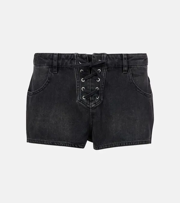 Isabel Marant Étoile Delma Denim Shorts - Black