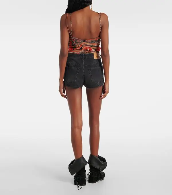Isabel Marant Étoile Delma Denim Shorts - Black