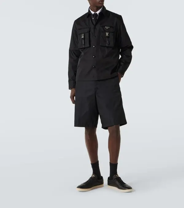 Prada Lane Leather Sneakers