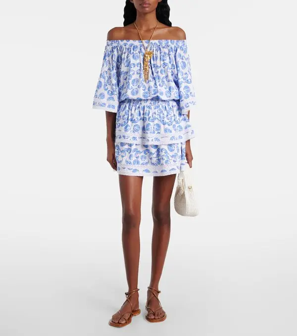 Melissa Odabash Micha Printed Minidress