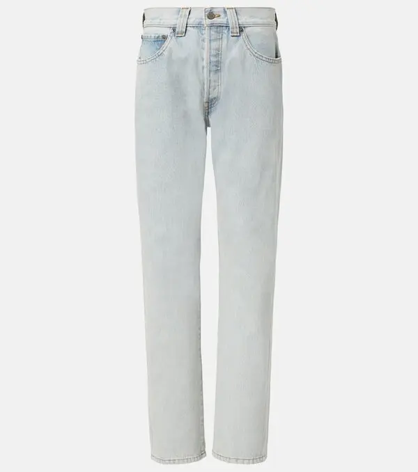 Khaite Callum Straight Leg Jeans - Blue