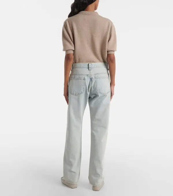 Khaite Callum Straight Leg Jeans - Blue