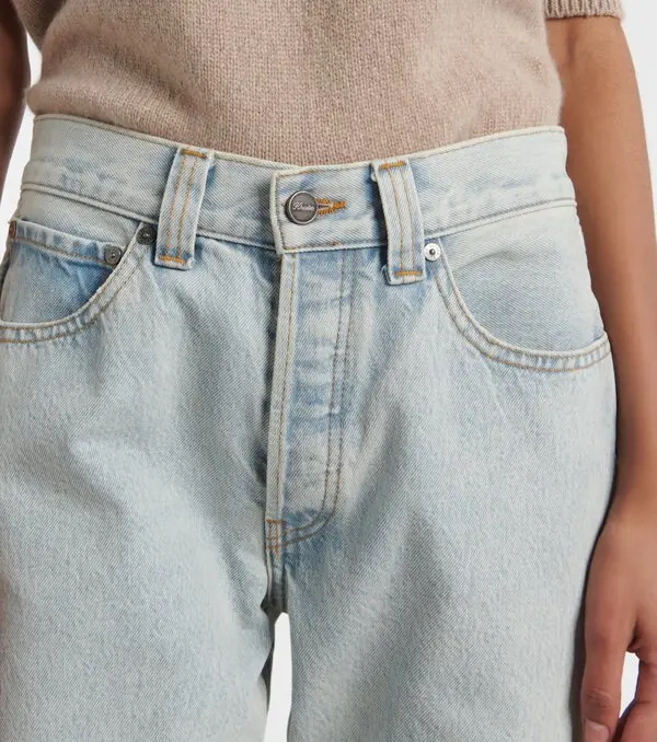 Khaite Callum Straight Leg Jeans - Blue
