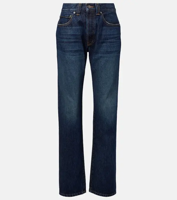 Khaite Callum Straight Leg Jeans - Blue