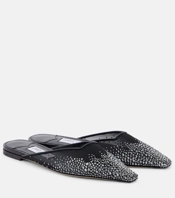 JIMMY CHOO Vivi Embellished Mules