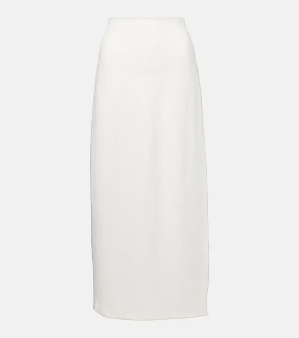 LESET Rio Jersey Midi Skirt - White