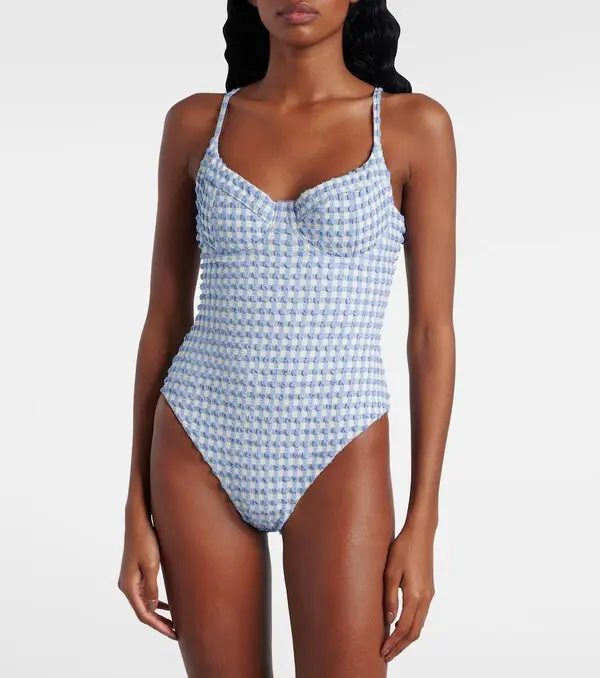 Simkhai Suni One Piece Swimsuit - Blue