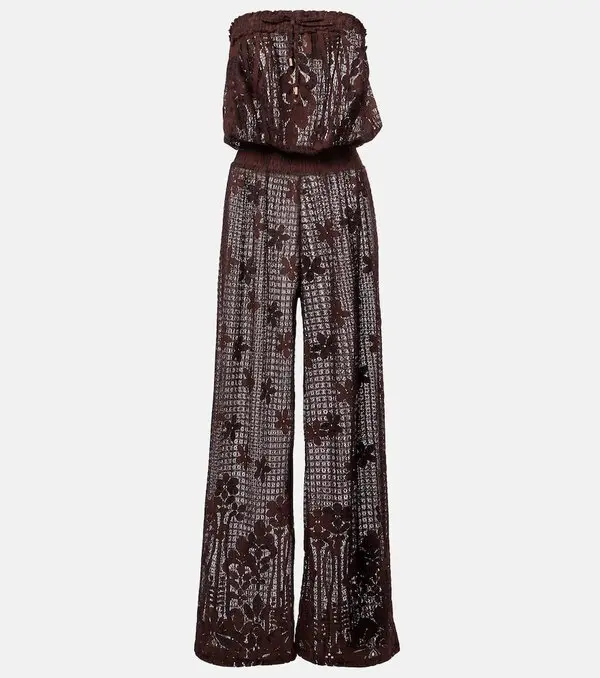 Melissa Odabash Viv Off-the-shoulder Jumpsuit - Brown