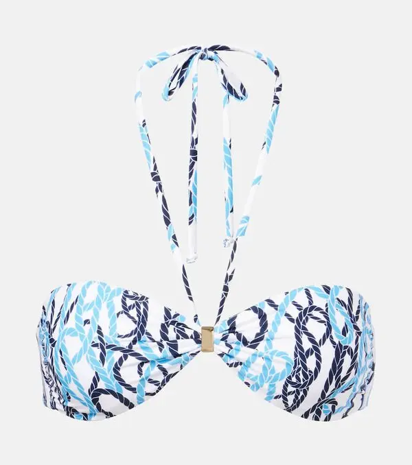 Melissa Odabash Liguria Halterneck Bikini Top - Blue