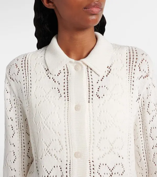 The Upside Lavalliere Malia Knitted Cotton Shirt
