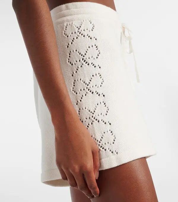 The Upside Rosie Knitted Cotton Shorts