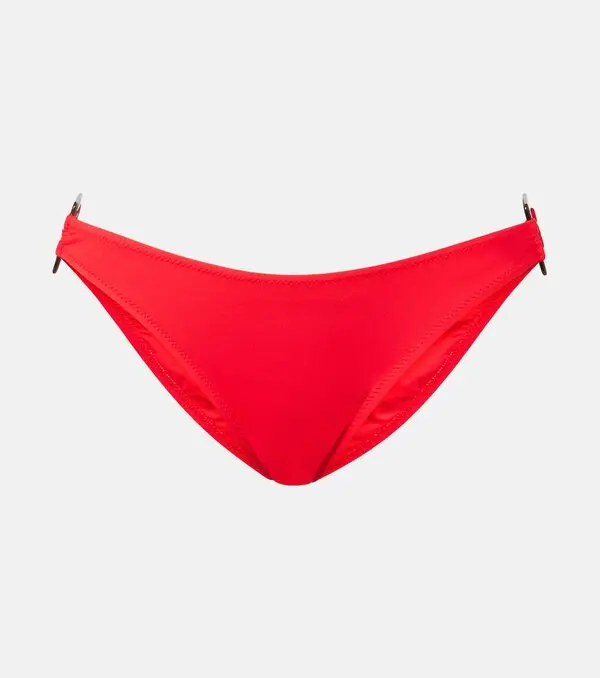 Melissa Odabash Paris Embellished Bikini Bottom - Red