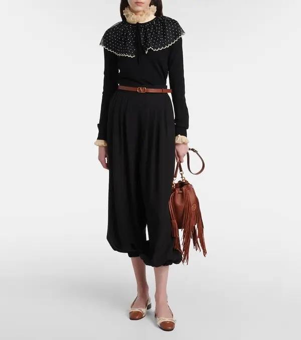 Valentino Garavani Nellcote Small Leather Bucket Bag - Brown