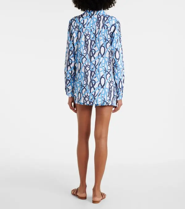 Melissa Odabash Millie Printed Shirt - Blue