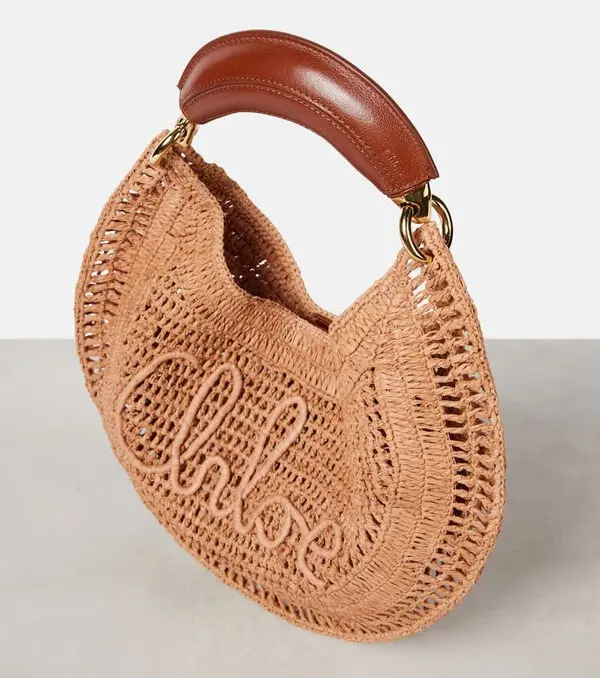 Chloé Raffia Shoulder Bag - Brown