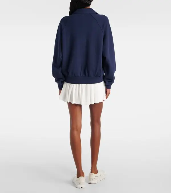 The Upside Elle Cotton Terry Polo Sweater