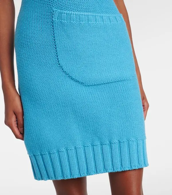 jw anderson blue mini dress JW Anderson Women's Sleeveless Denim Shift Minidress - Light Blue