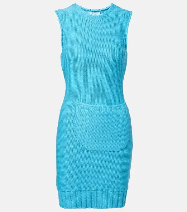 JW Anderson Knitted Mini Dress - Blue