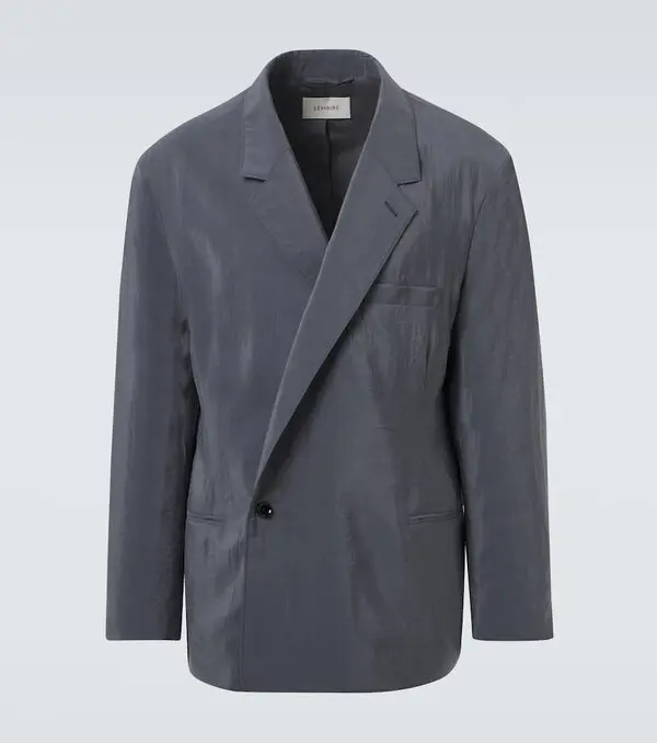 LEMAIRE Asymmetric Silk-blend Blazer