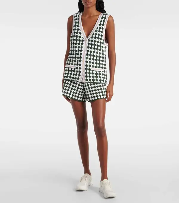 The Upside Portobello Watson Crochet Cotton Vest - Multicoloured
