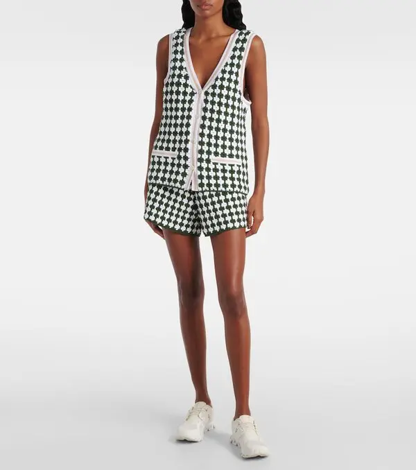 The Upside Portobello Watson Crochet Cotton Vest - Multicoloured