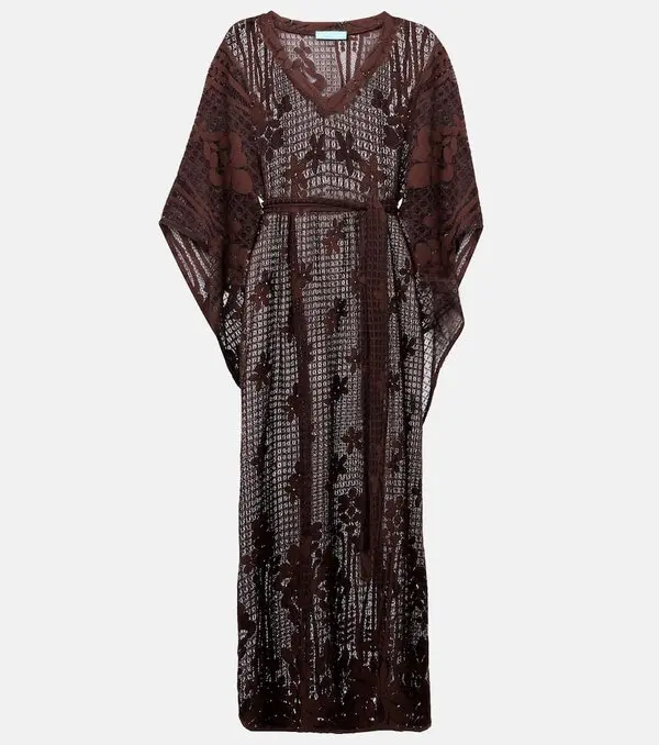 Melissa Odabash June Cotton-blend Kaftan - Brown
