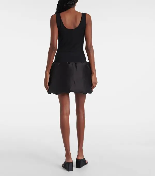 Alaïa Down-paneled Wool-blend Minidress