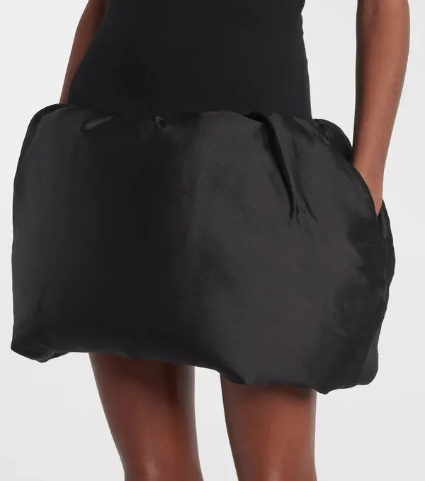 Alaïa Down-paneled Wool-blend Minidress