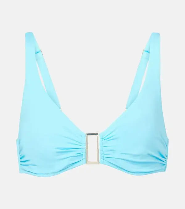 Melissa Odabash Bel Air Embellished Bikini Top - Blue