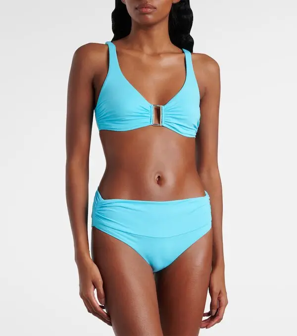 Melissa Odabash Bel Air Embellished Bikini Top - Blue