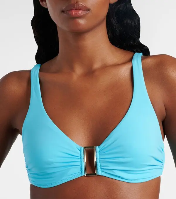 Melissa Odabash Bel Air Embellished Bikini Top - Blue