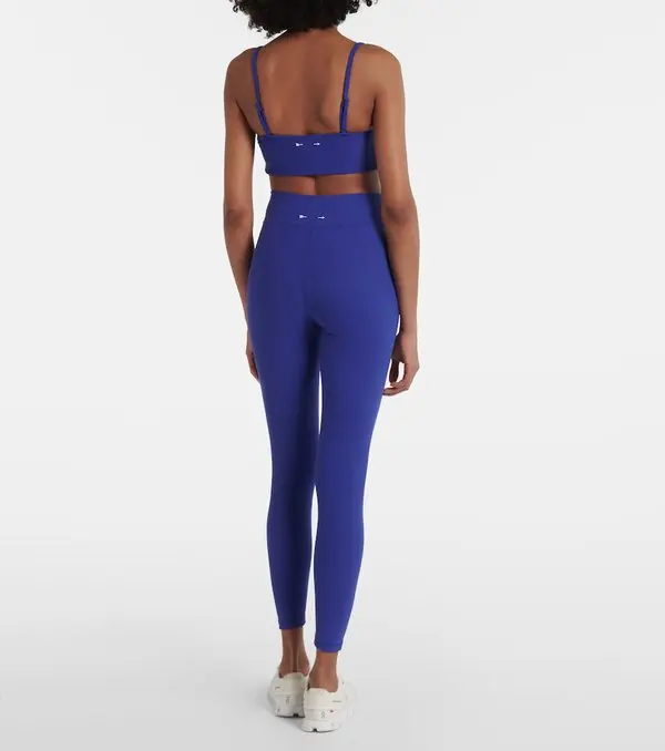 The Upside Carnaby Logo Mid-rise Leggings - Blue
