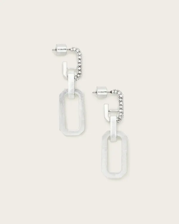 ALLSAINTS Hattie Drop Earrings - Warm Silver