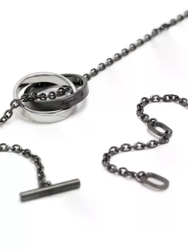 AGNES B. Logo Couple Necklace