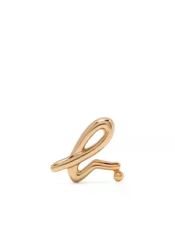 AGNÈS B. Logo Stud Earring - Gold