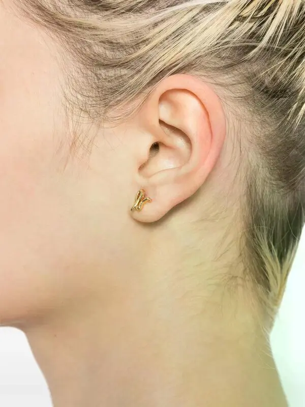 AGNÈS B. Logo Stud Earring