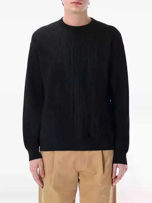 Auralee Ribbed Sweater - Black