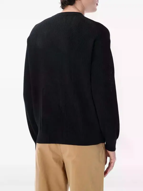 Auralee Ribbed Sweater - Black