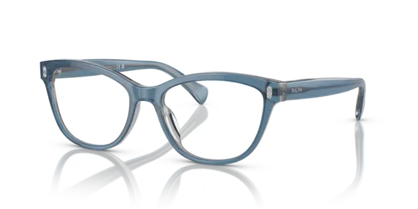 Ralph Lauren Ra7152u Eyeglasses - Transparent Blue On Light Grey