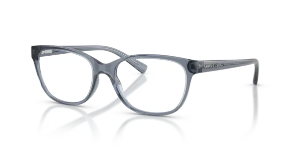 Armani Exchange Ax3037 Glasses Frame - Shiny Transparent Blue
